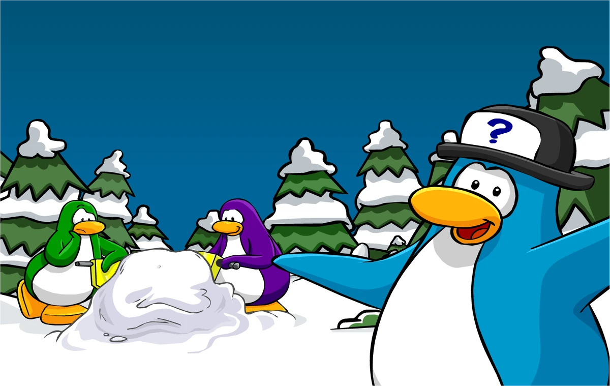 Snow Sculpture Showcase postcard | Club Penguin Wiki | Fandom