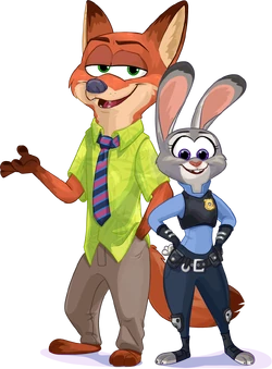 how to draw nick wilde and judy hopps step by step