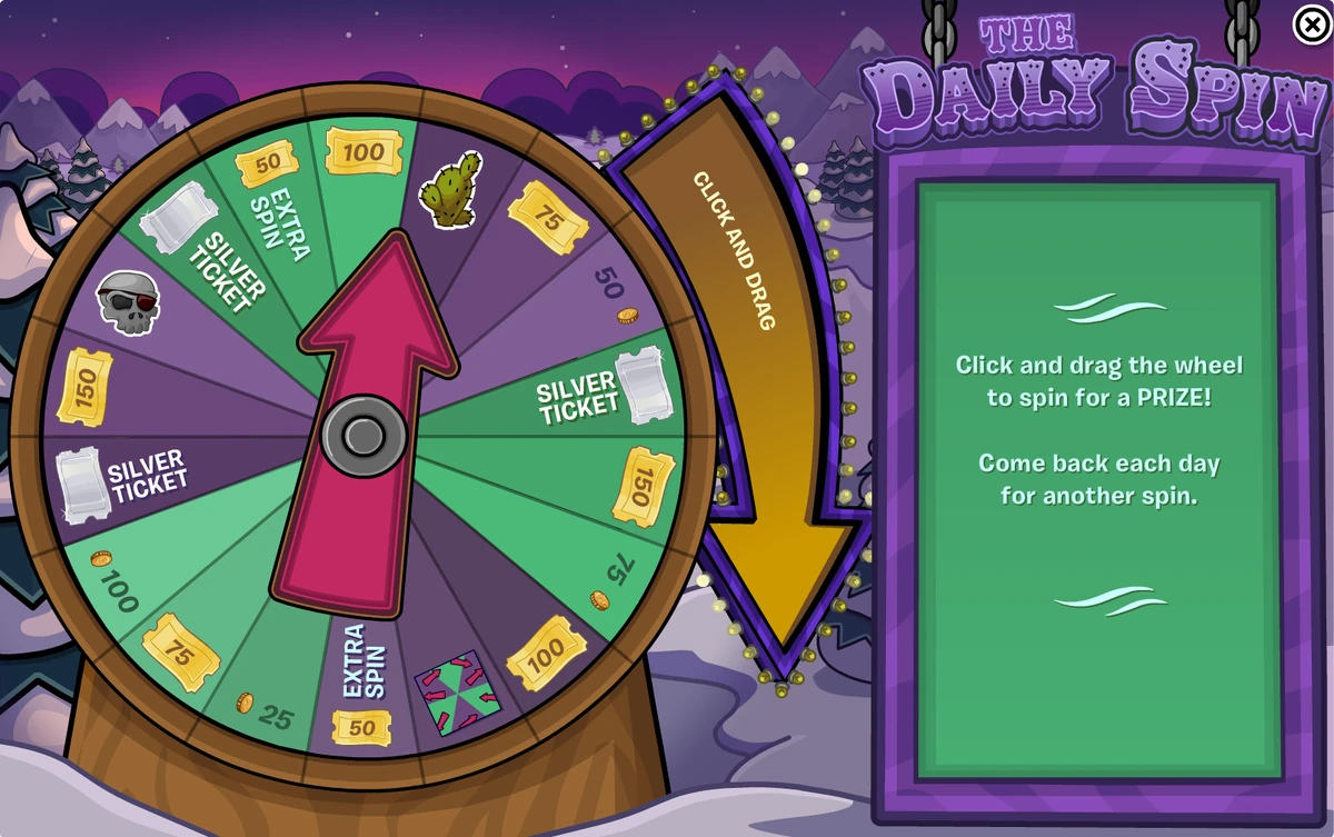 The Daily Spin | Club Penguin Wiki | Fandom