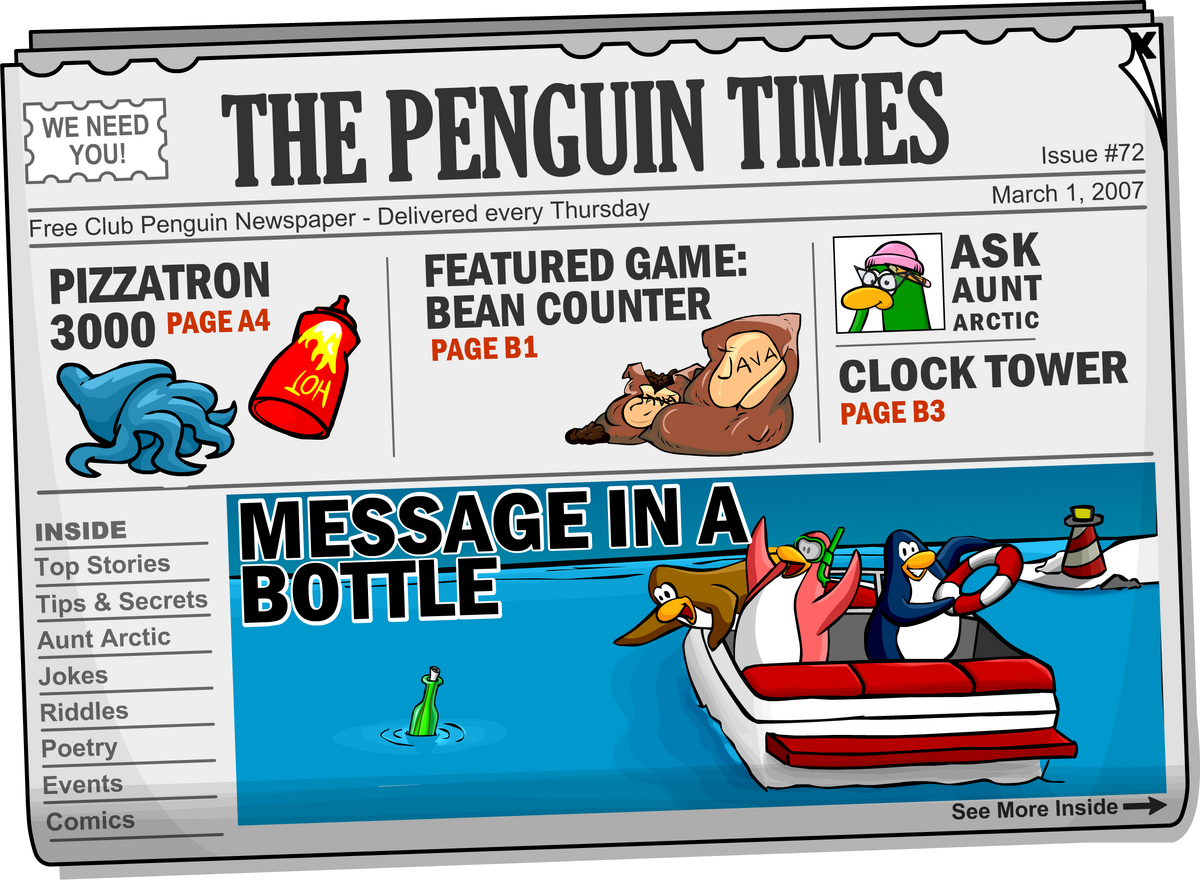 Club Penguin Times/Issue 72 | Club Penguin Wiki | Fandom Club Penguin Times/Issue 72 | Club Penguin Wiki | Fandom