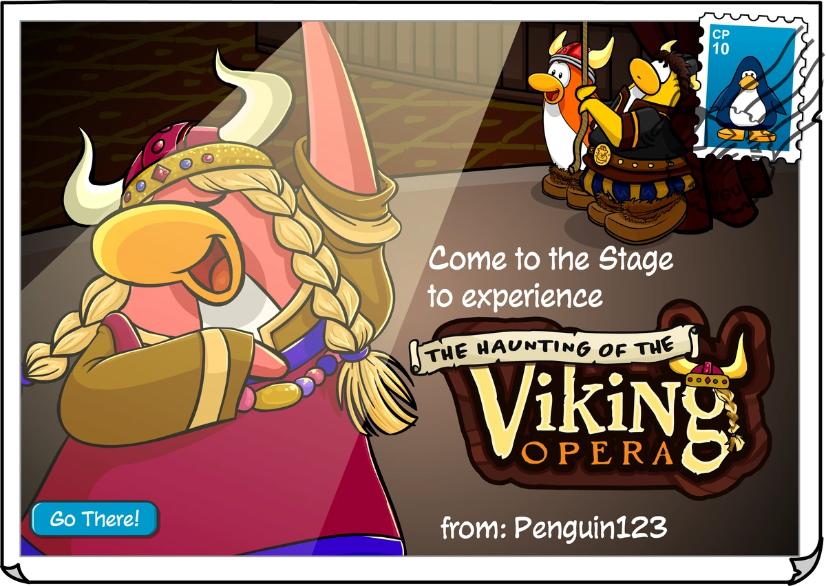 Viking Opera postcard | Club Penguin Wiki | Fandom