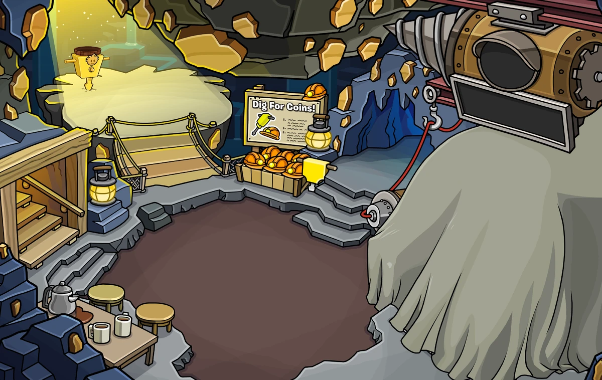Gold Mine | Club Penguin Wiki | Fandom