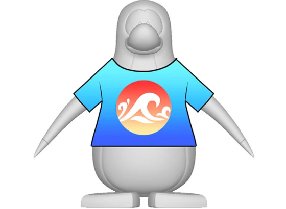 Blue Splash Tee | Club Penguin Wiki | Fandom