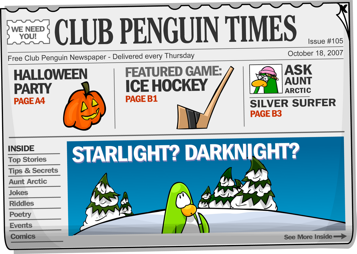 Club Penguin Times/Issue 105 | Club Penguin Wiki | Fandom Club Penguin Times/Issue 105 | Club Penguin Wiki | Fandom