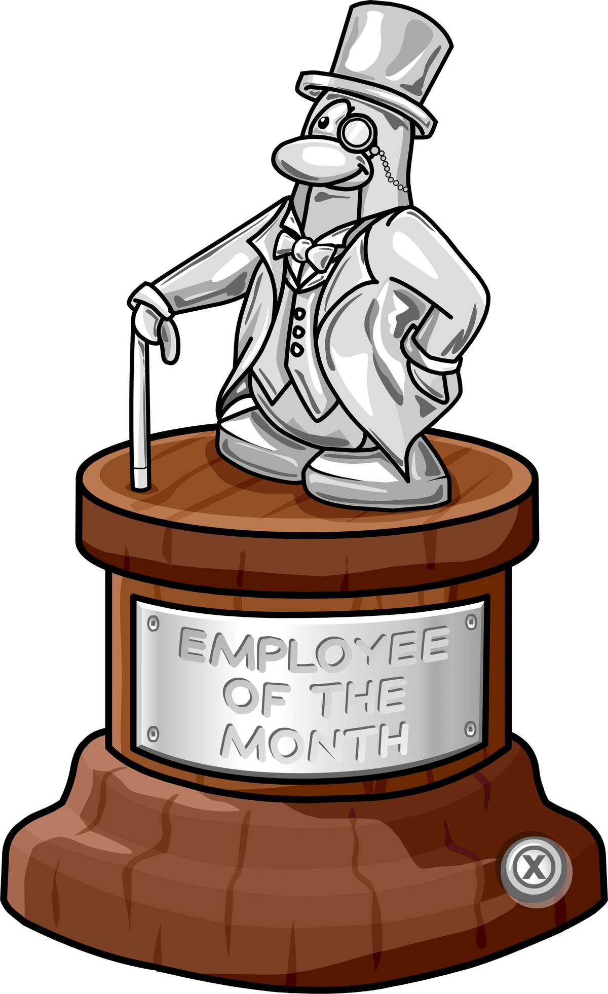 Employee of the Month Trophy | Club Penguin Wiki | Fandom