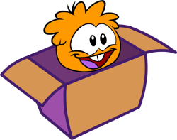 club penguin coloring pages orange puffle