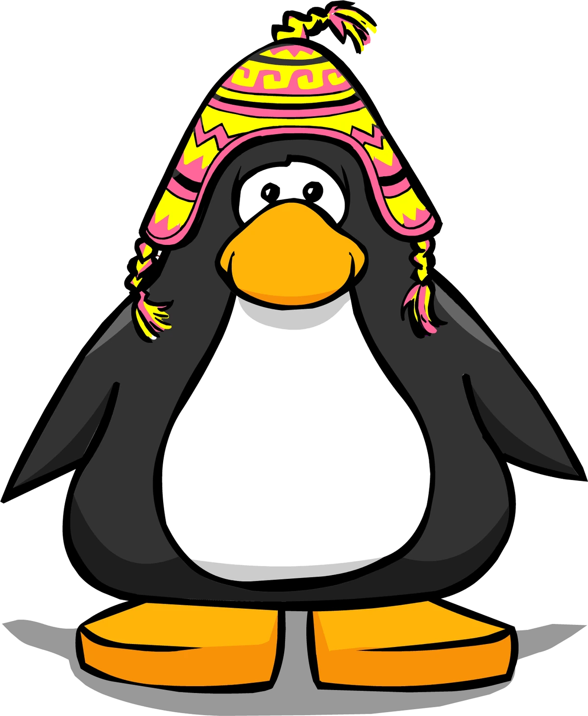 Pink and Yellow Chullo | Club Penguin Wiki | Fandom