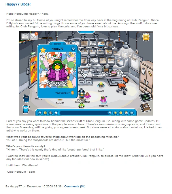 Talk:Happy77 | Club Penguin Wiki | Fandom