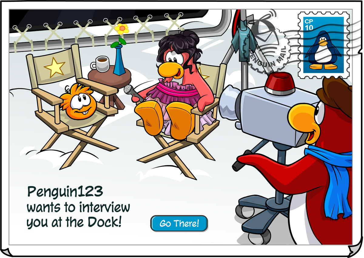 Interview postcard | Club Penguin Wiki | Fandom Interview postcard | Club Penguin Wiki | Fandom