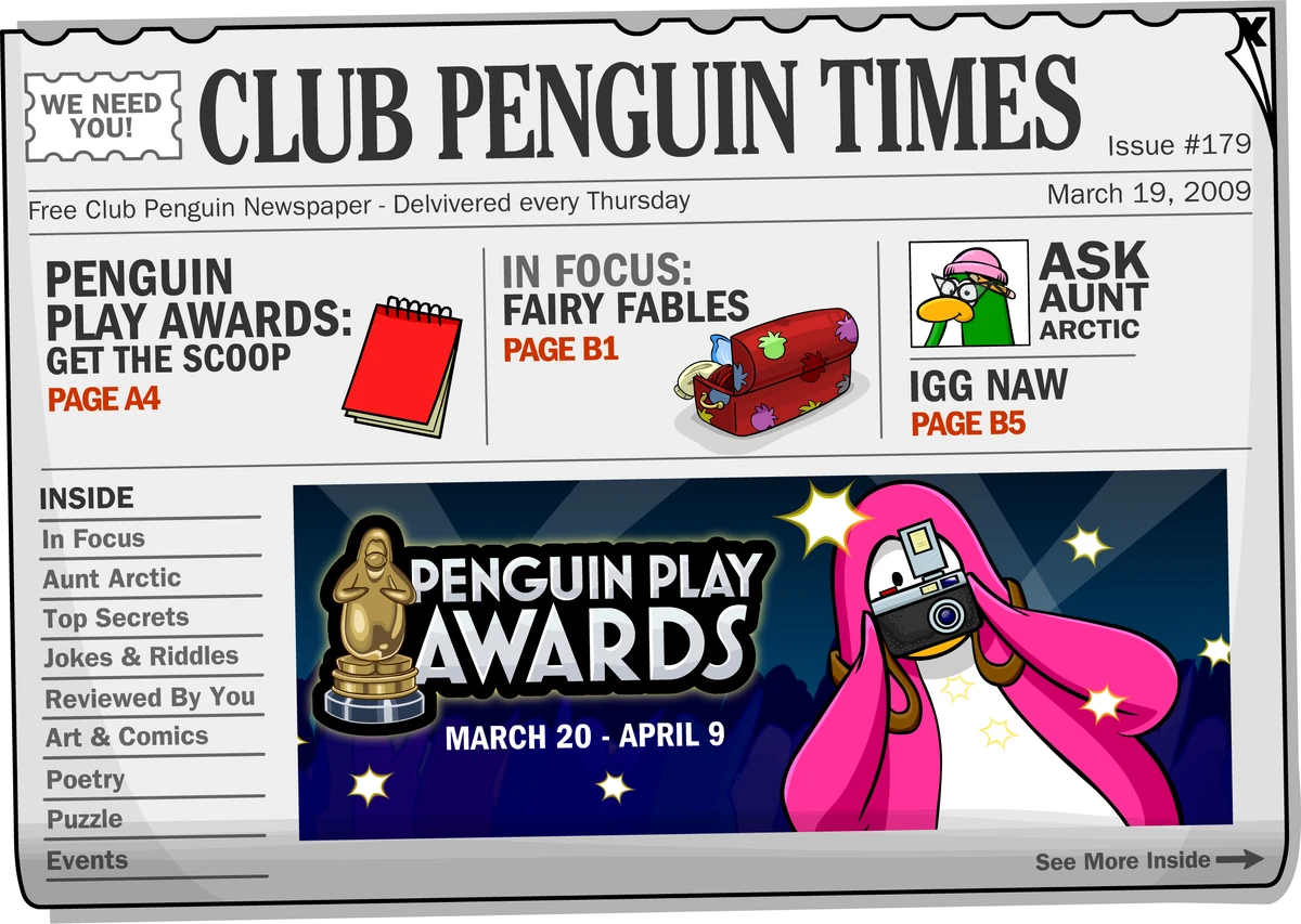 Club Penguin Times/Issue 179 | Club Penguin Wiki | Fandom