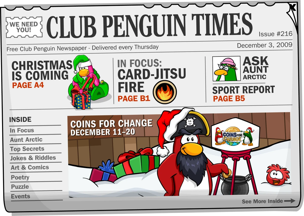 Club Penguin Times/Issue 216 | Club Penguin Wiki | Fandom