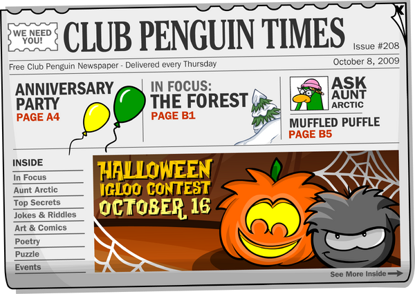 Club Penguin Timesissue 208 Club Penguin Wiki Fandom 0464