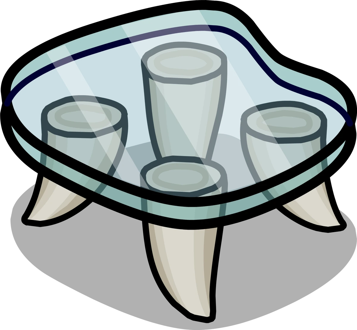 Volcanic Glass Side Table | Club Penguin Wiki | Fandom