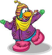 Pink and Yellow Chullo | Club Penguin Wiki | Fandom