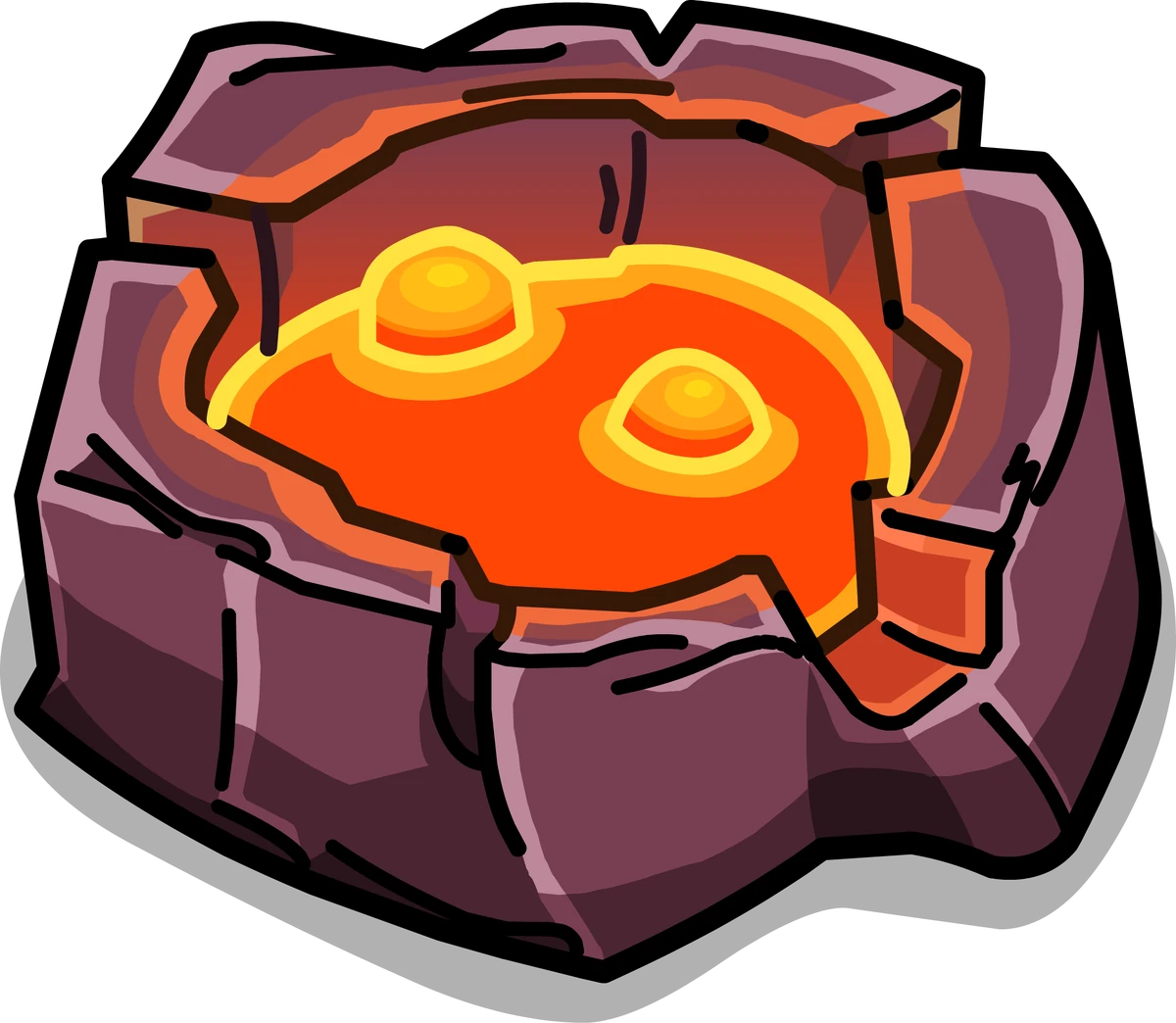 Lava Puddle | Club Penguin Wiki | Fandom