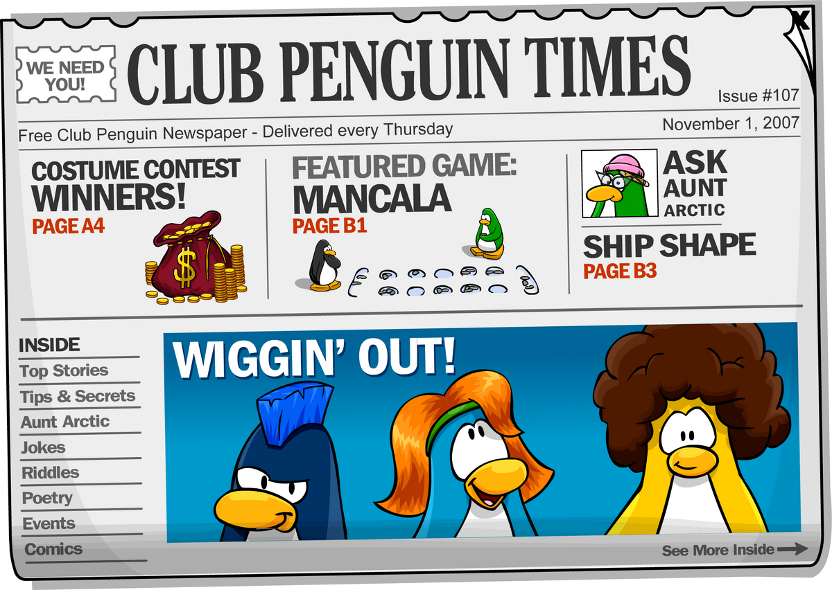 Club Penguin Times/Issue 107 | Club Penguin Wiki | Fandom