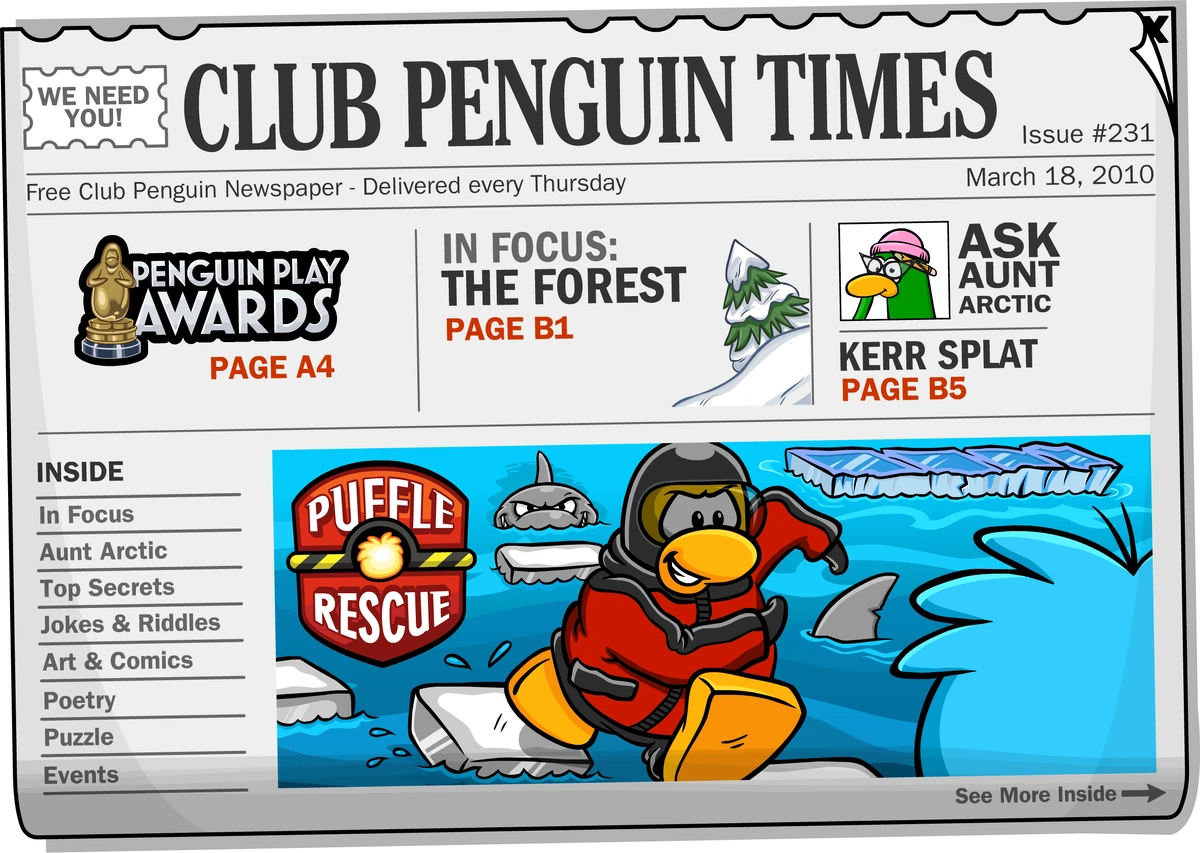 Club Penguin Times/Issue 231 | Club Penguin Wiki | Fandom