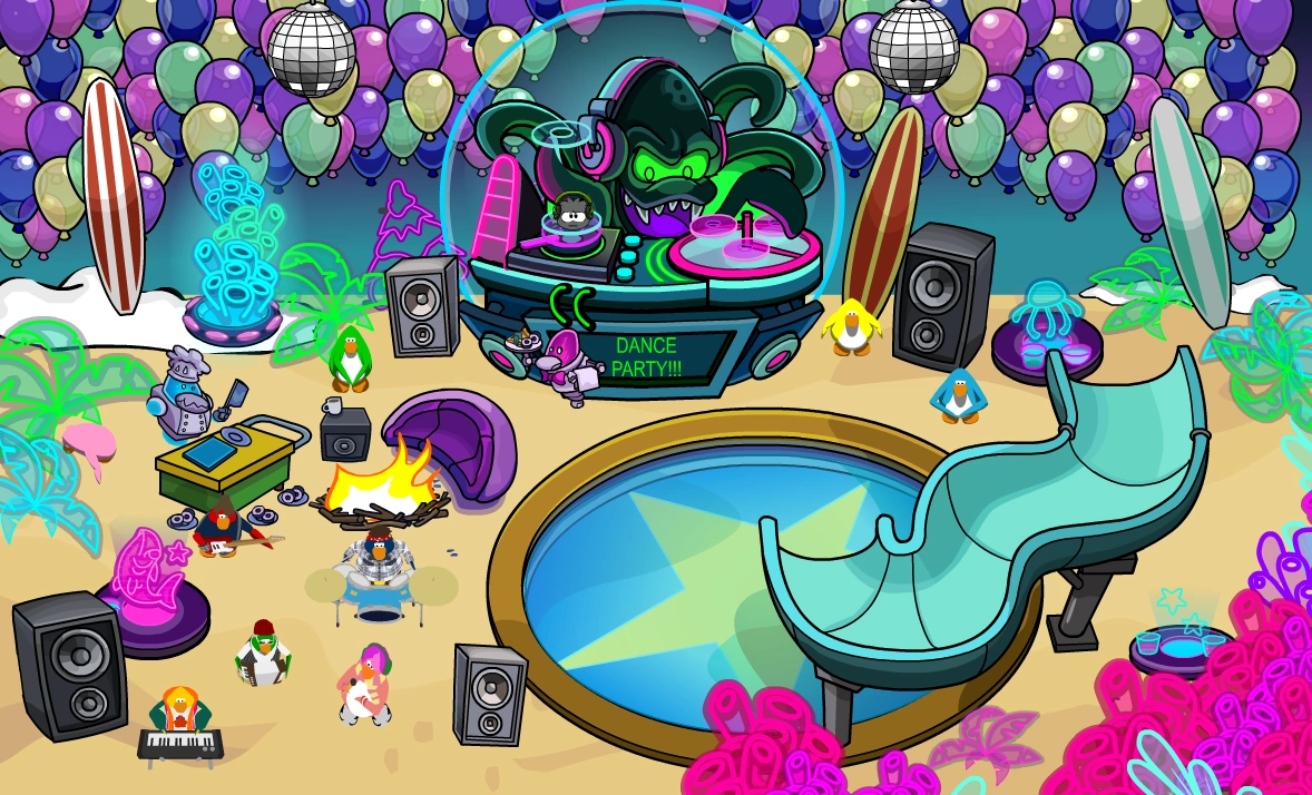 The Party Room | Club Penguin Customs Wiki | Fandom