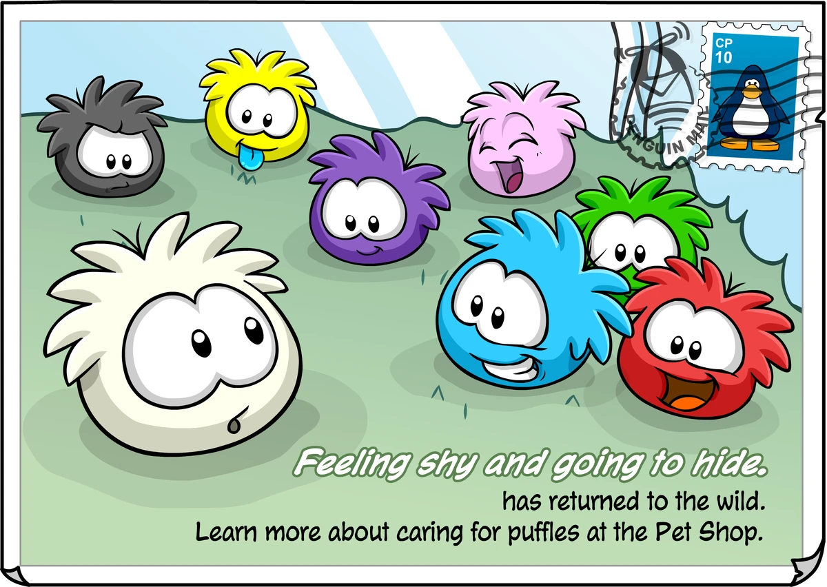 White Ran Postcard | Club Penguin Journey Wiki | Fandom