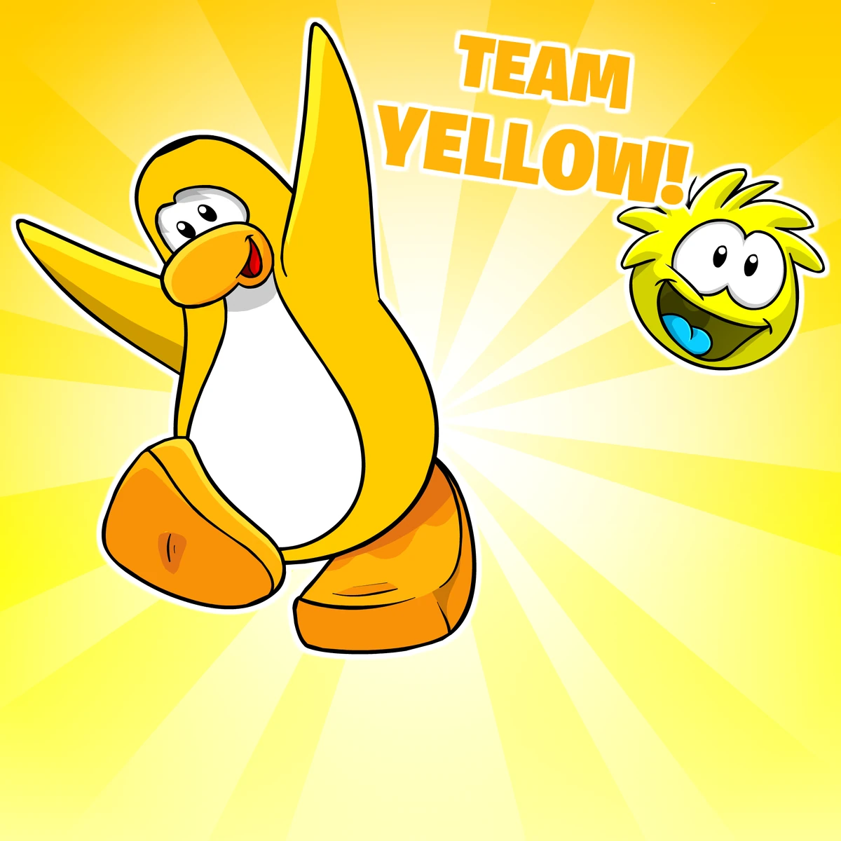 Go Yellow Background | Club Penguin Journey Wiki | Fandom