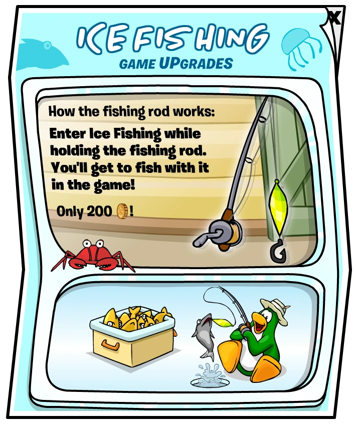 Game Upgrades Ice Fishing | Club Penguin Journey Wiki | Fandom
