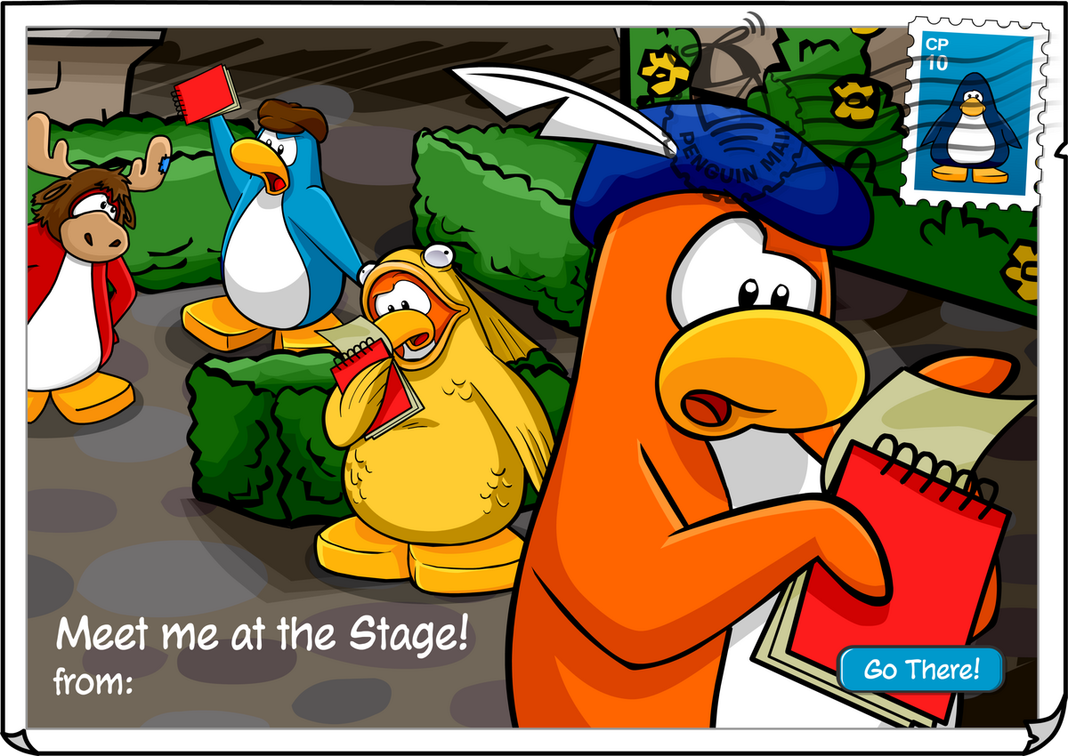 Stage Postcard | Club Penguin Journey Wiki | Fandom Stage Postcard | Club Penguin Journey Wiki | Fandom