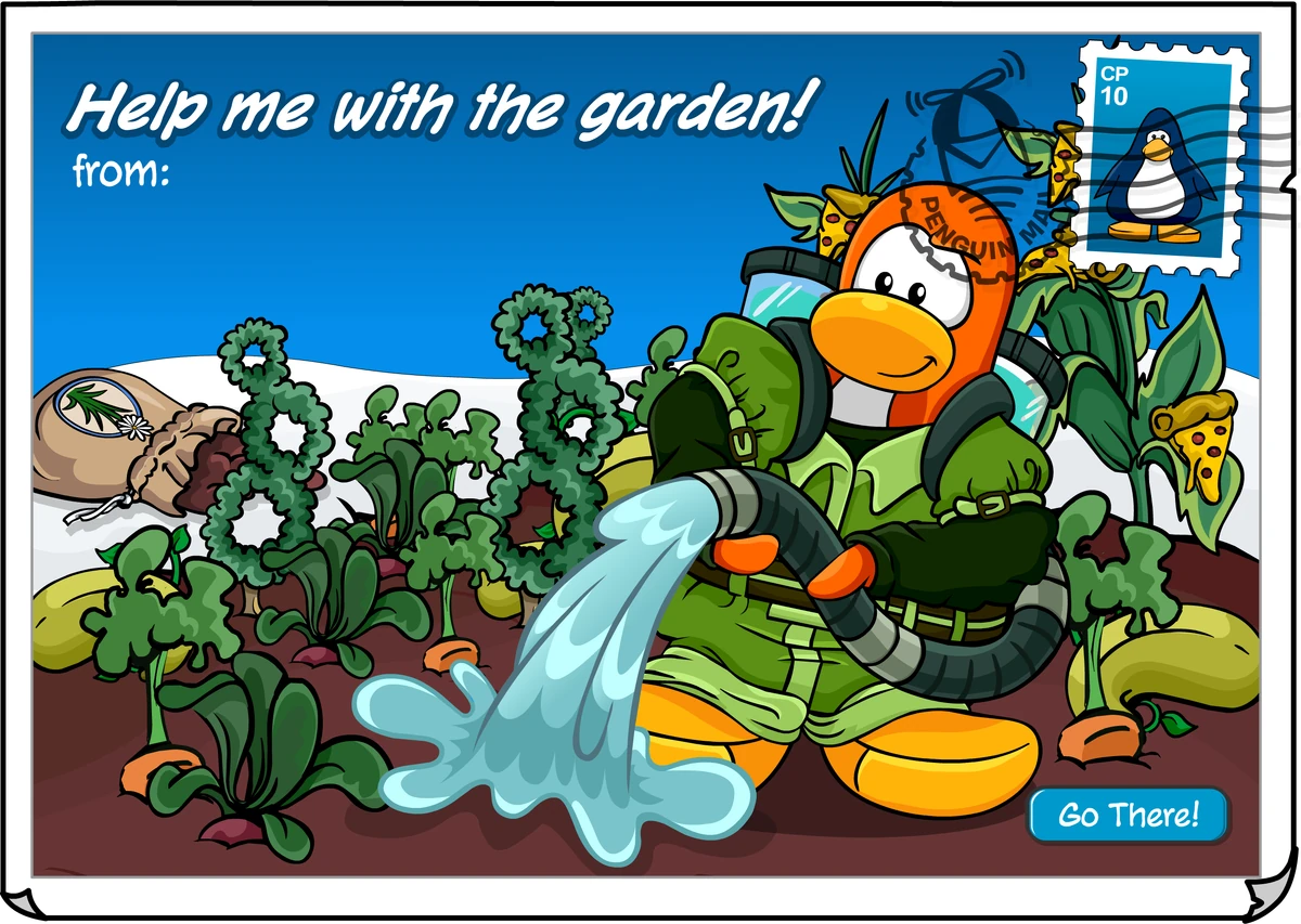 Community Garden Postcard | Club Penguin Journey Wiki | Fandom