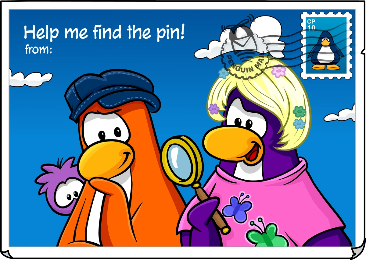 Find the Pin Postcard | Club Penguin Journey Wiki | Fandom