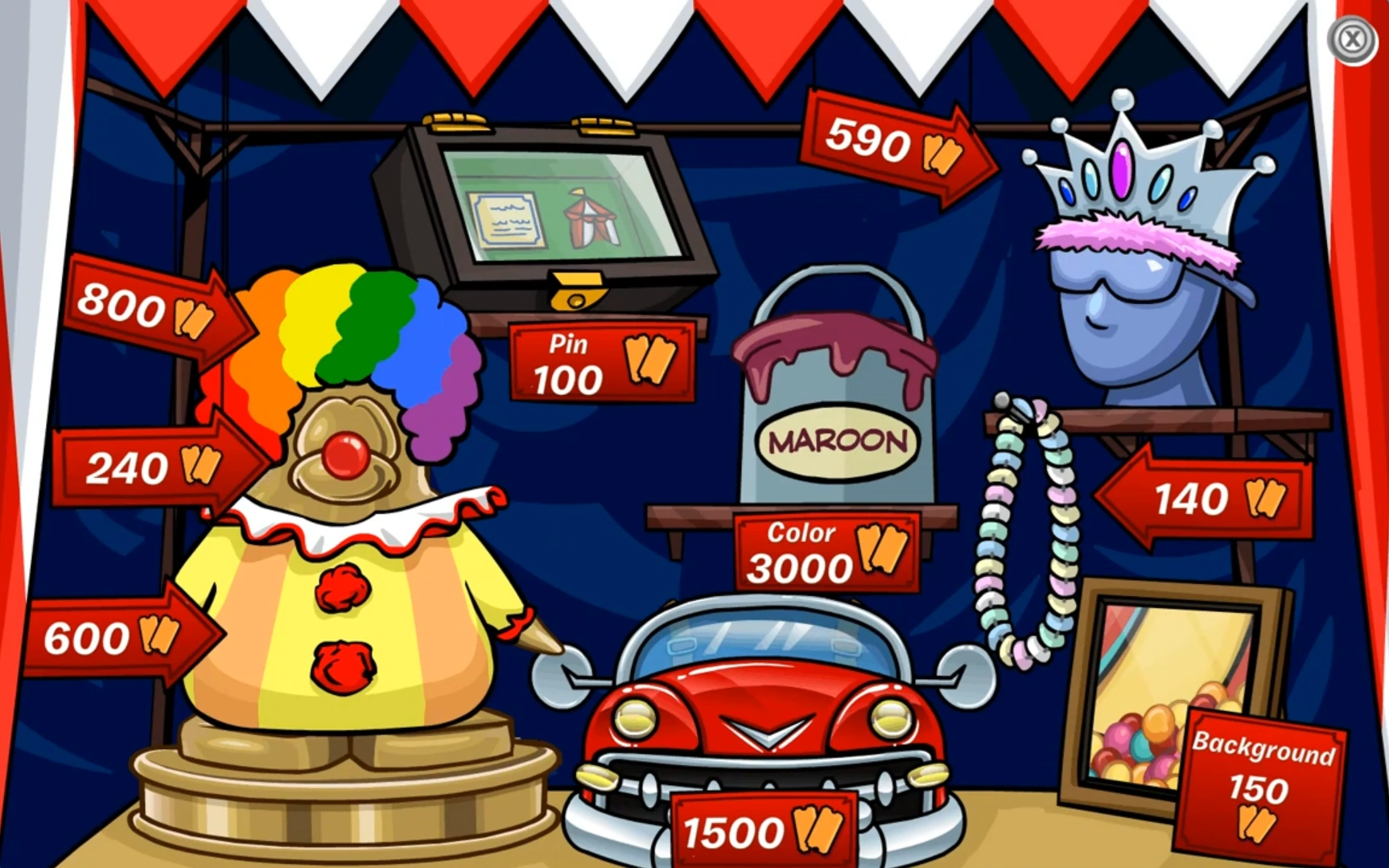 The Fair 2023 Circus Entrance Prize Booth | Club Penguin Journey Wiki ...