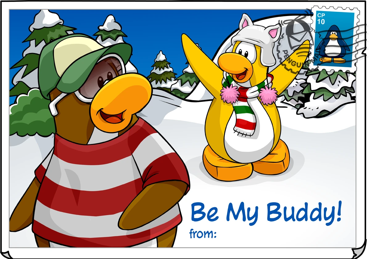 Be My Buddy Postcard | Club Penguin Journey Wiki | Fandom
