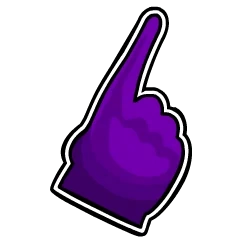 Purple Foam Finger | Club Penguin Journey Wiki | Fandom