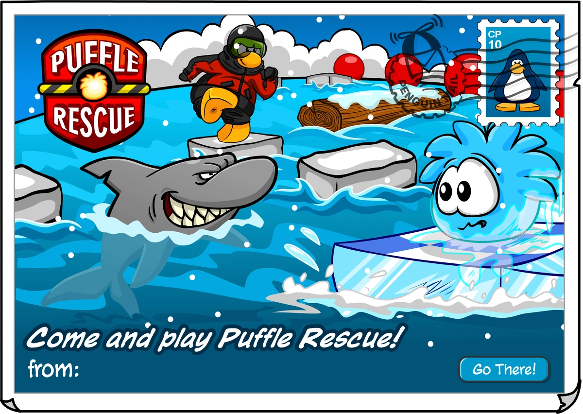 Puffle Rescue Postcard | Club Penguin Journey Wiki | Fandom
