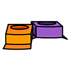 Orange and Purple Box Shoes | Club Penguin Journey Wiki | Fandom