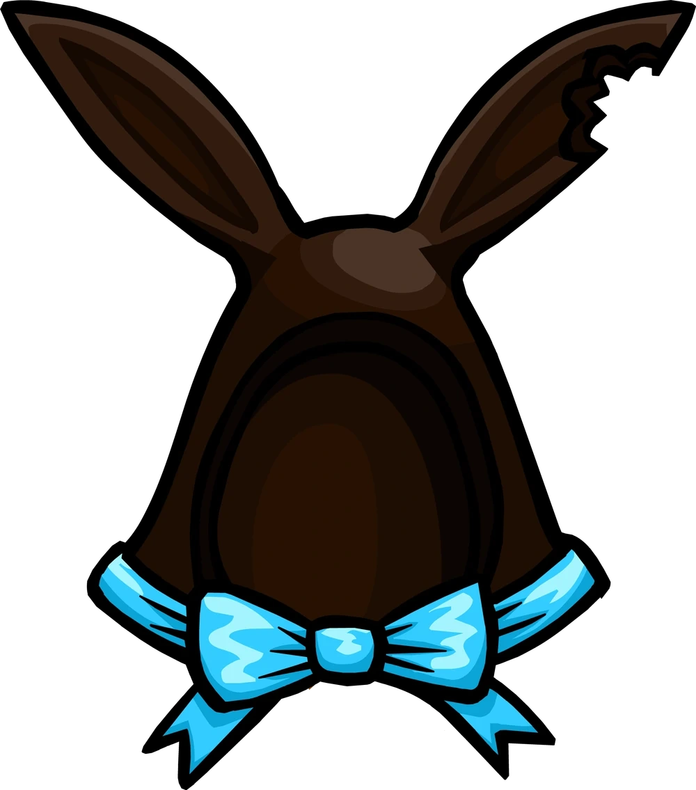 Dark Cocoa Bunny Ears | Club Penguin Journey Wiki | Fandom