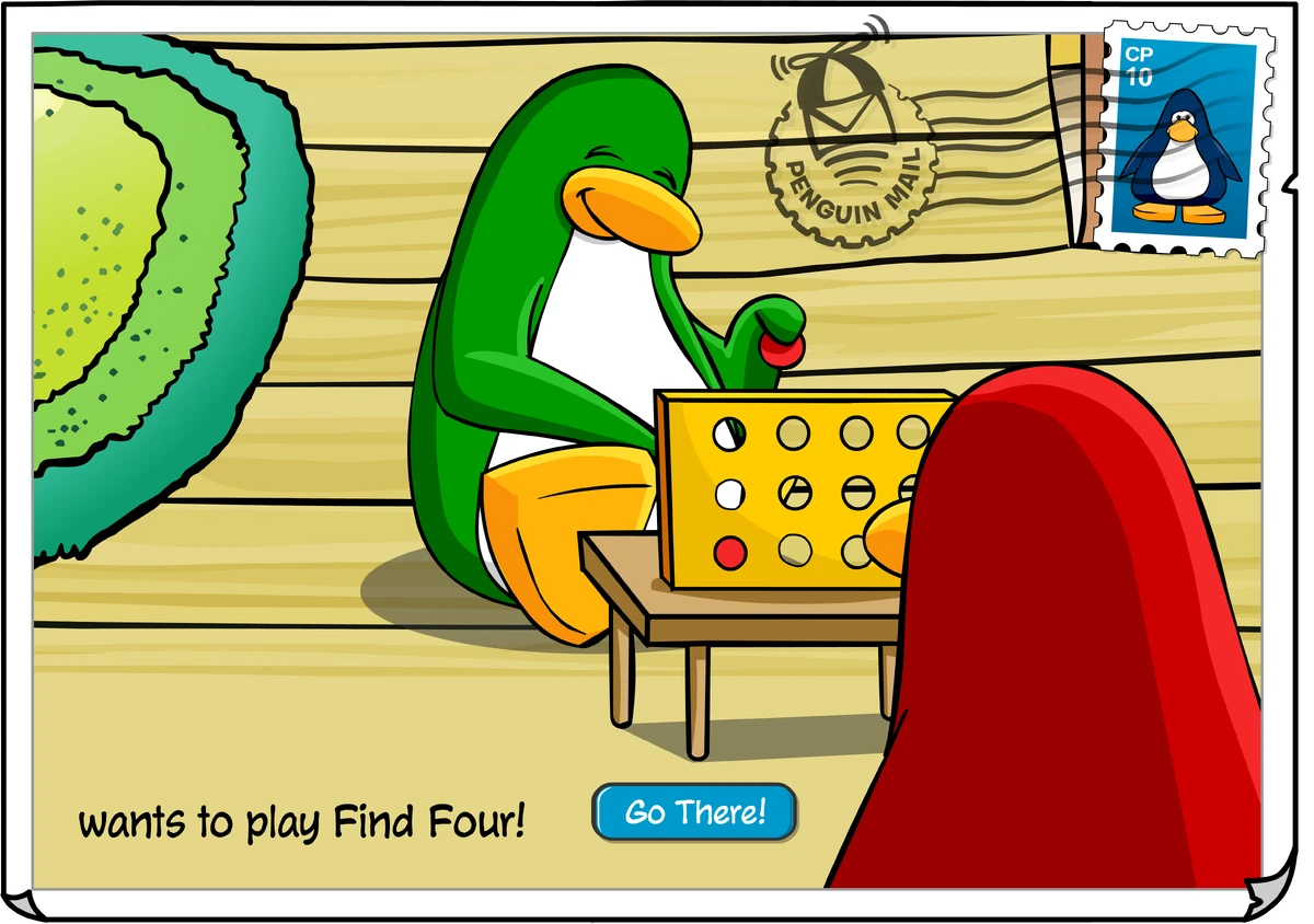 Find Four Postcard | Club Penguin Journey Wiki | Fandom