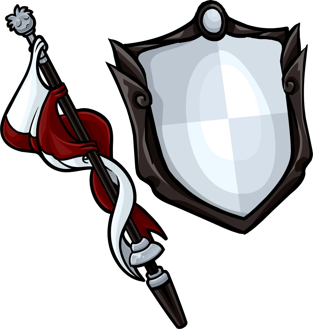 Staff and Shield | Club Penguin Journey Wiki | Fandom