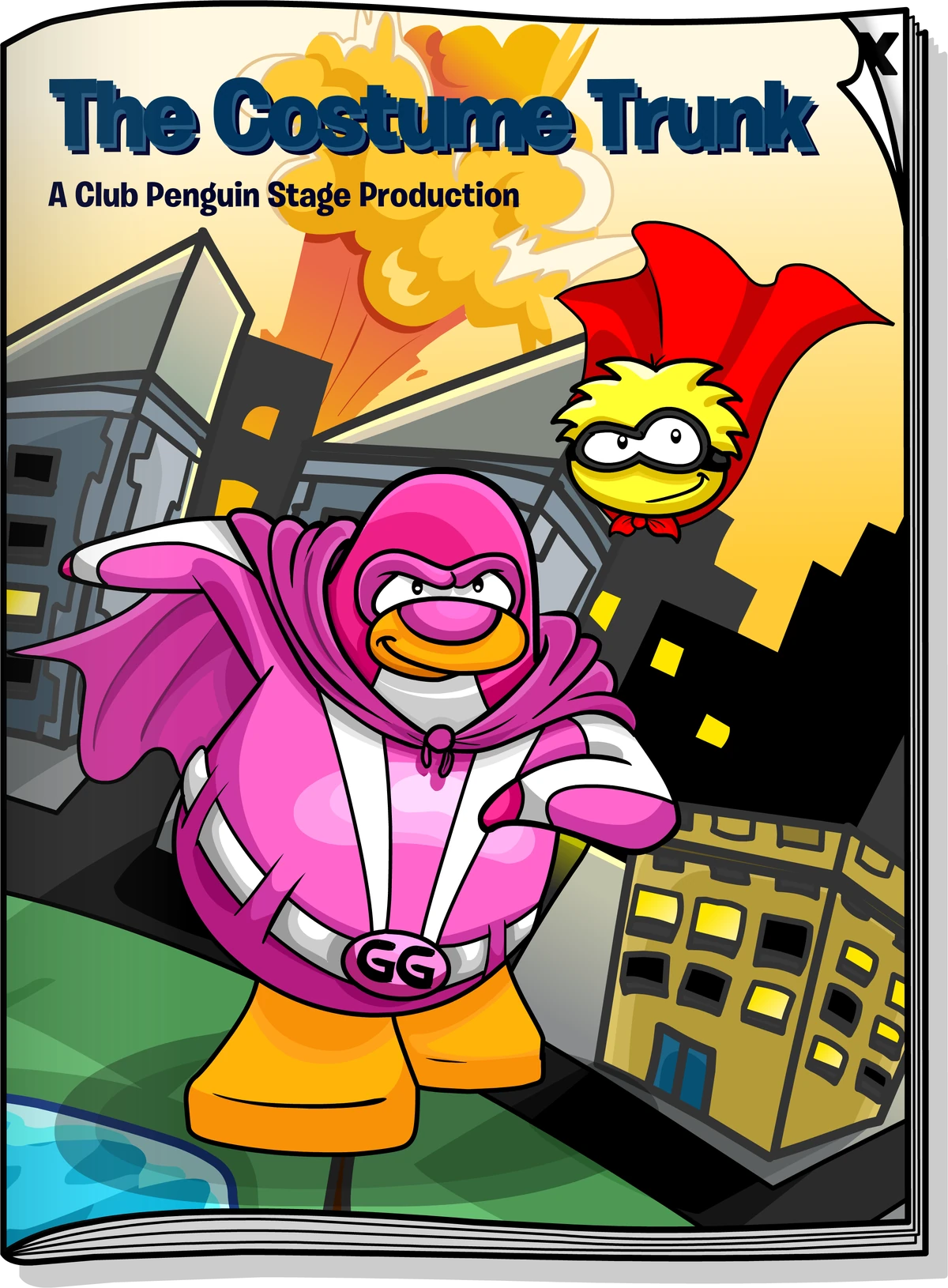 The Costume Trunk: Squidzoid vs Shadow Guy and Gamma Gal | Club Penguin ...