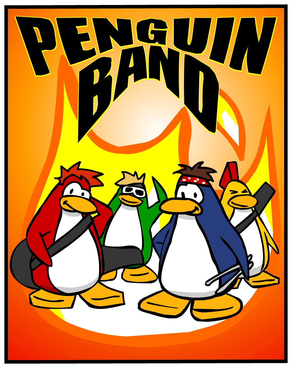 Penguin Band Rock Poster | Club Penguin Journey Wiki | Fandom