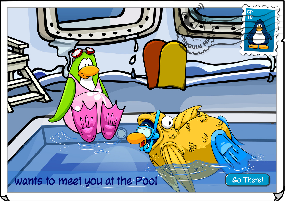 Pool Postcard Club Penguin Journey Wiki Fandom