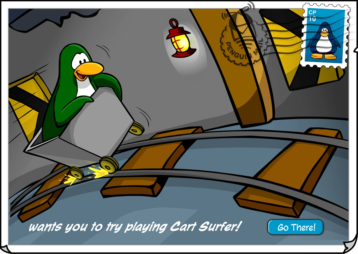 Cart Surfer Postcard | Club Penguin Journey Wiki | Fandom