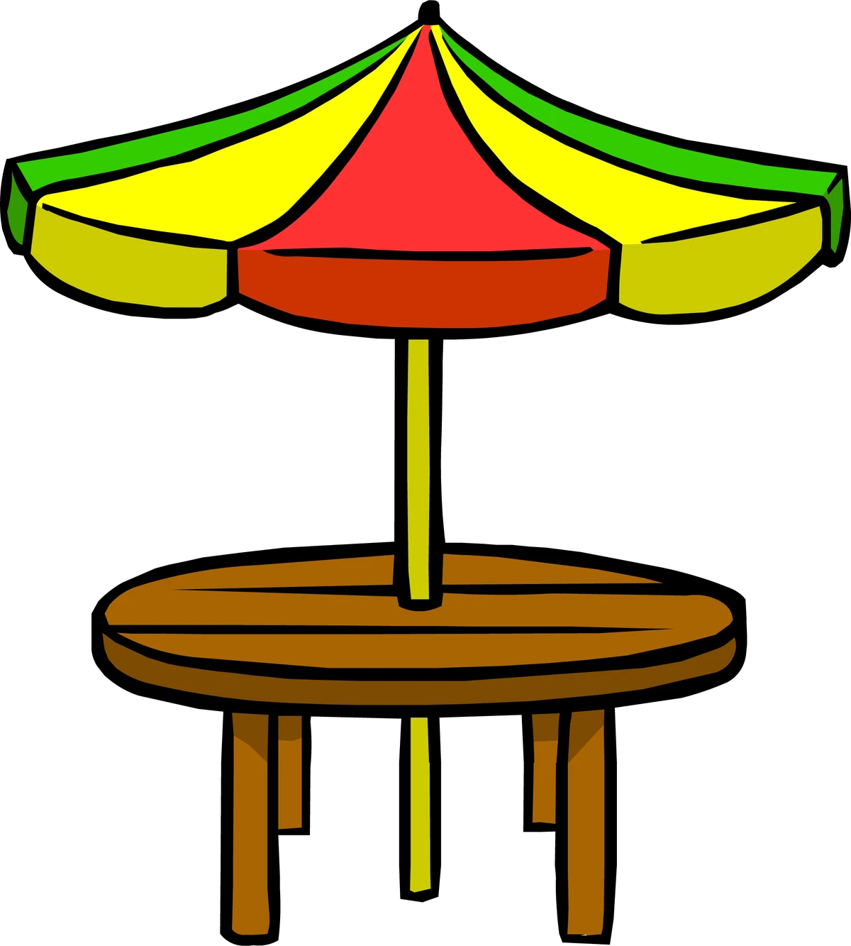 Umbrella Table | Club Penguin Journey Wiki | Fandom