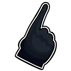 Black Foam Finger | Club Penguin Journey Wiki | Fandom