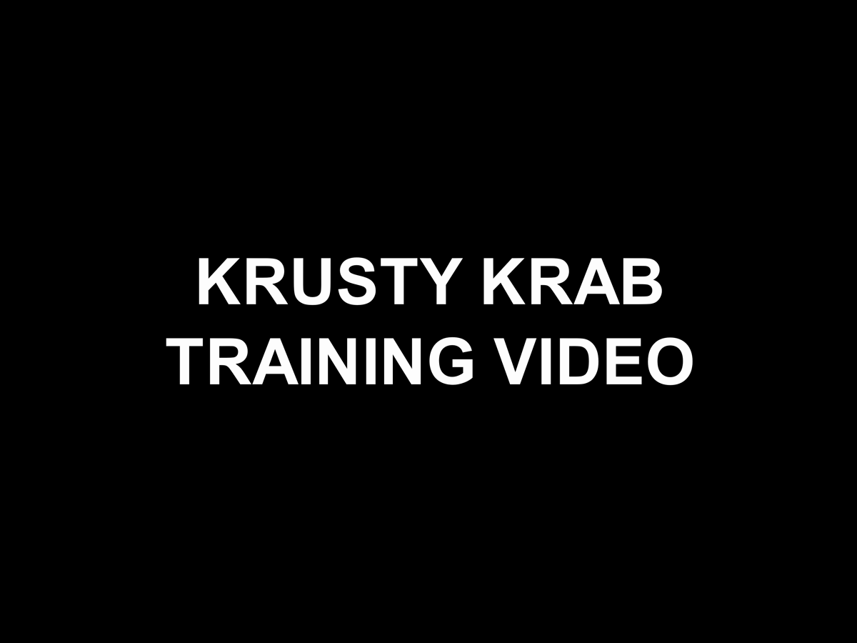 Krusty Krab Training Video Club Spongebob Wiki Fandom