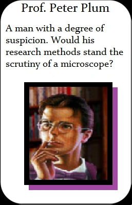 Prof. Peter Plum | Clue Wiki | Fandom