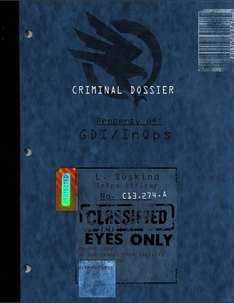 Criminal dossier (Kane) | Command and Conquer Wiki | Fandom