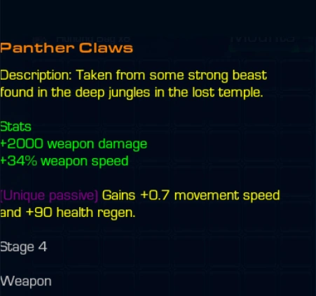 Panther Claws | COB4827591 Wiki | Fandom