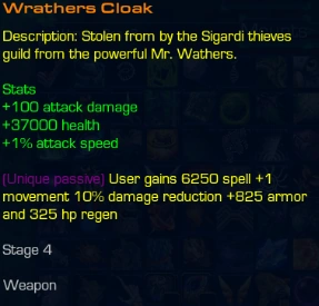 Wrathers Cloak | COB4827591 Wiki | Fandom