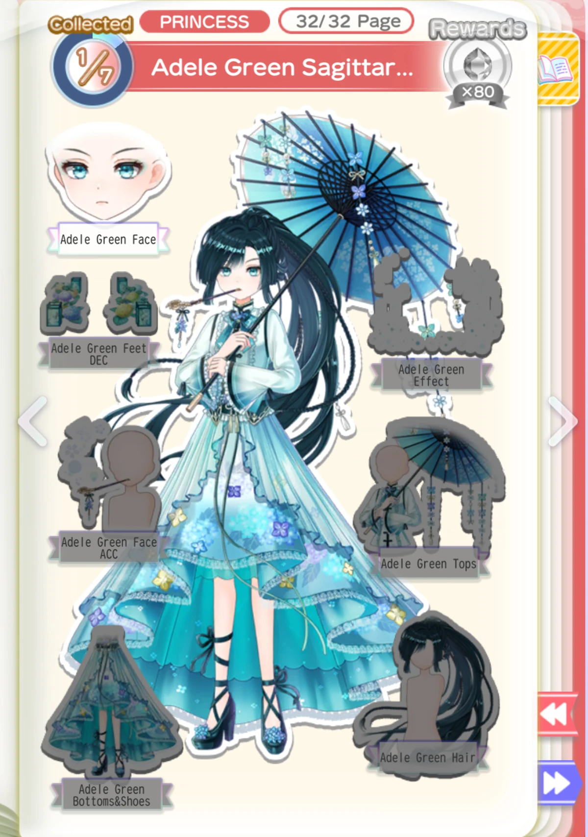 Adele Green Sagittarius Set | CocoPPa Dolls Wiki | Fandom