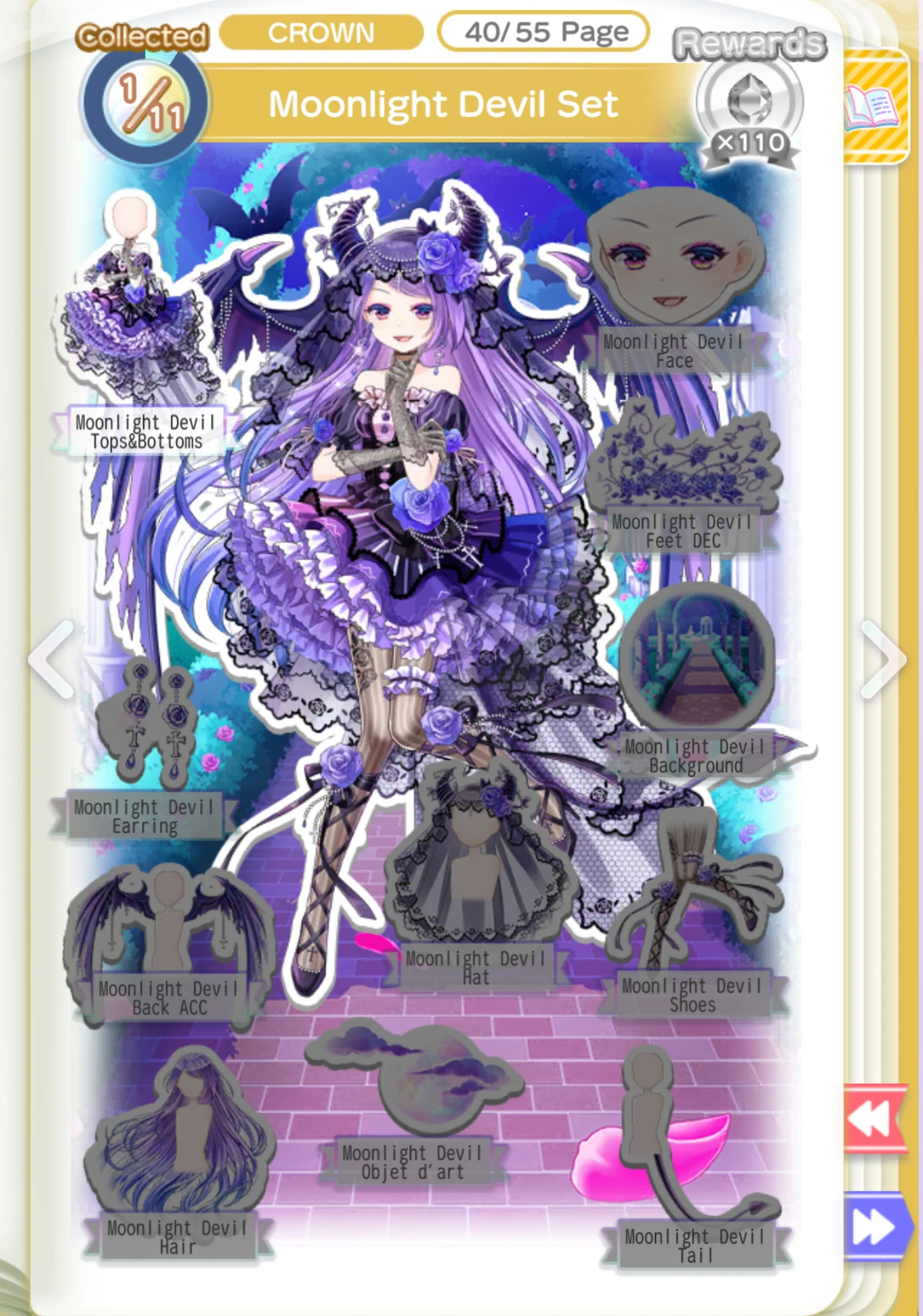 Moonlight Devil Set | CocoPPa Dolls Wiki | Fandom