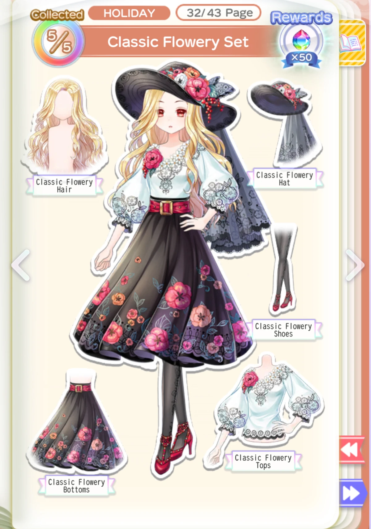 Classic Flowery Set | CocoPPa Dolls Wiki | Fandom
